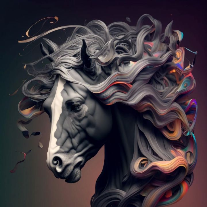 Equus Psycholdelia - Rothstein Fine Art - Paintings & Prints, Animals ...