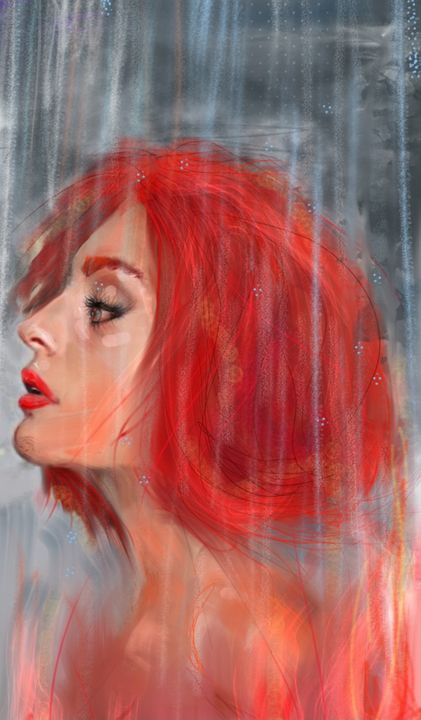 Portrait of Rage and Rain - Amy Westphal Fine Art - Paintings & Prints ...