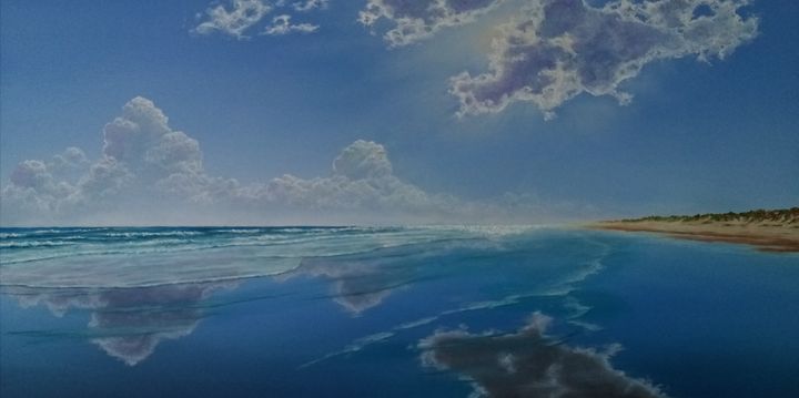 Cloud reflections - Seascapes - Paintings & Prints, Landscapes & Nature ...