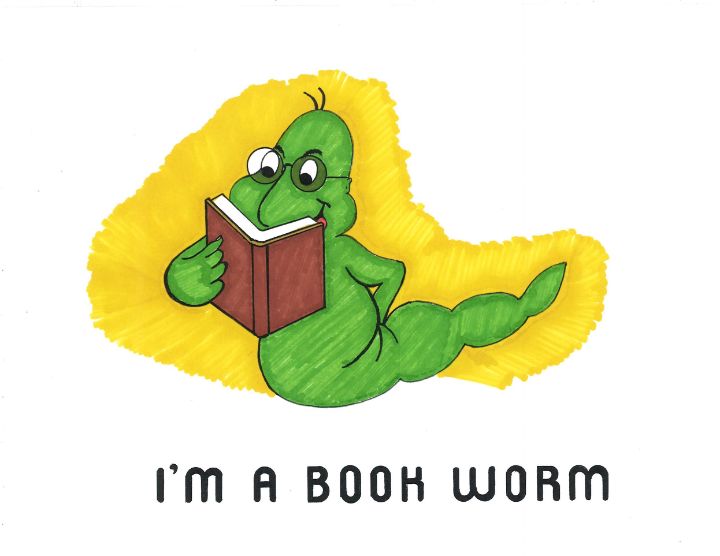 I'm a Bookworm - Morbid Candy Boutique - Digital Art & AI, Childrens ...