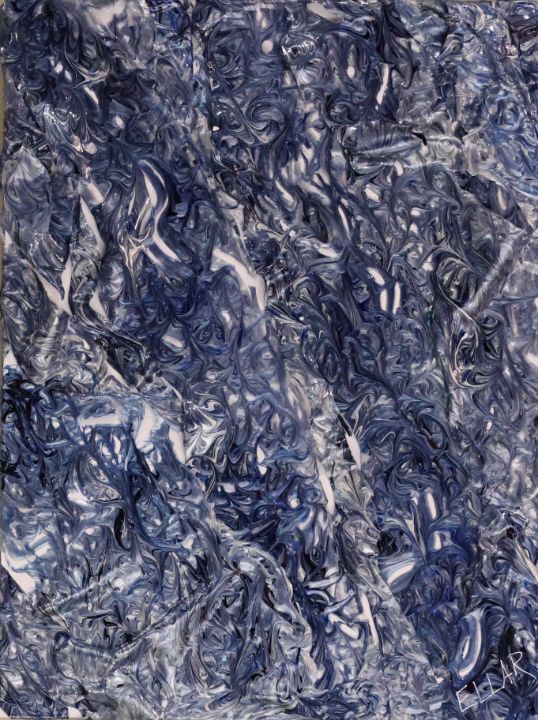 Silver Blue Sway - ELLAR Studio - Paintings & Prints, Abstract ...