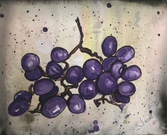 Grape Bunch Splash - The Possibilities Artist - Paintings & Prints ...
