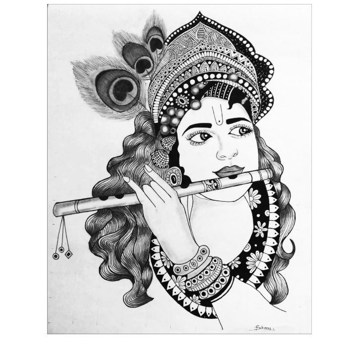 Krishna mandala artwork - Shraddha Kulkarni - Paintings & Prints ...