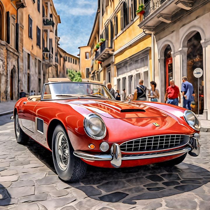 Classic sport car - Ottelo´s - Paintings & Prints, Sports & Hobbies ...