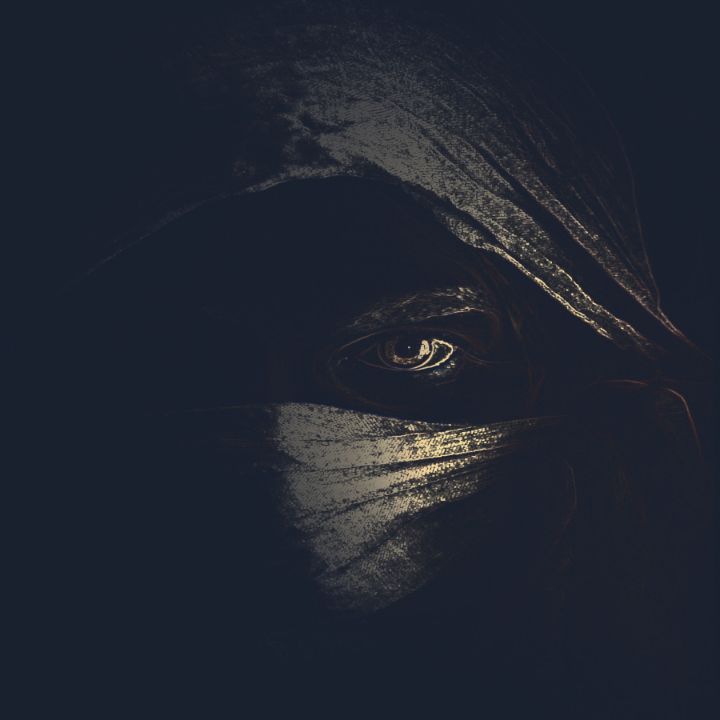 Shrouded Face In The Dark 9 - Web Seed Designs - Digital Art & AI ...