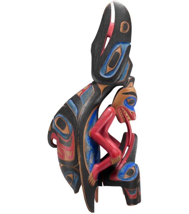 Tshimshian Rattle SideView vertical - Web Seed Designs - Digital Art ...