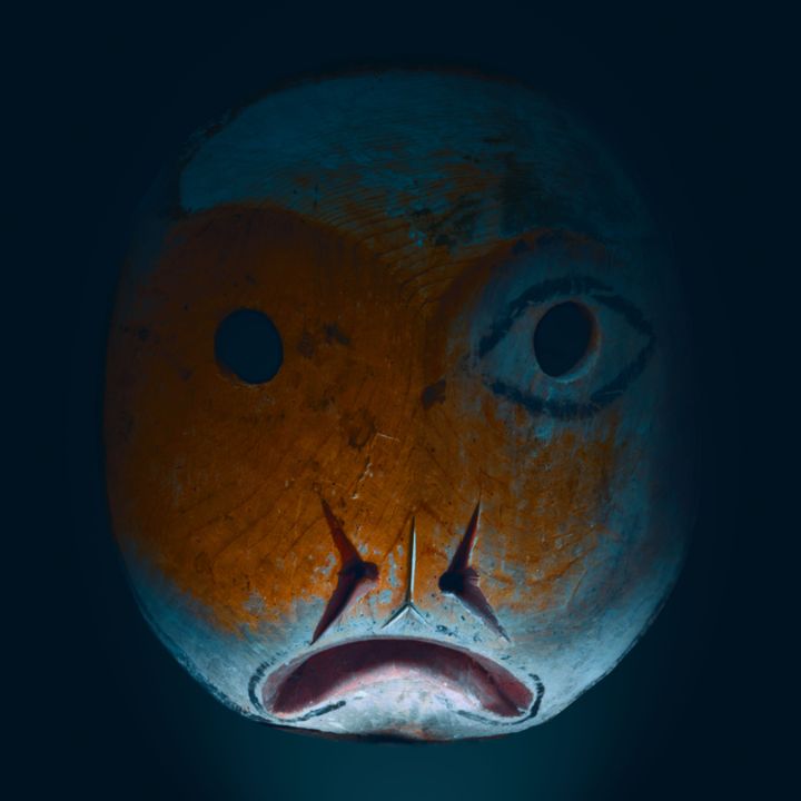 Spirit Face Shadows HorrorBlue Dark - Web Seed Designs - Digital Art ...