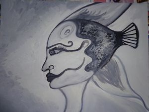 Fish Woman- Femme poisson - Elf'Art - Paintings & Prints, Fantasy ...