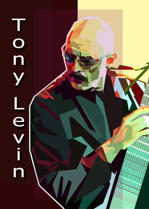 Tony Levin Art Retro WPAP - Retro Art WPAP - Digital Art & AI, People ...