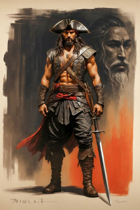Pirate - Creative Digital Art - Digital Art & AI, Fantasy & Mythology ...