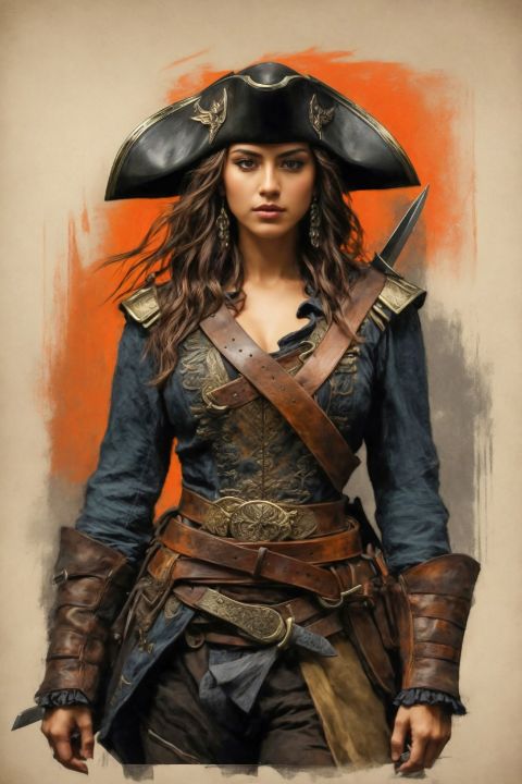 Pirate princess - Creative Digital Art - Digital Art & AI, Fantasy ...