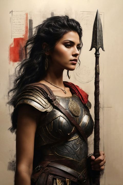 Roman warrior princess - Creative Digital Art - Digital Art & AI, Ethnic, Cultural, & Tribal ...