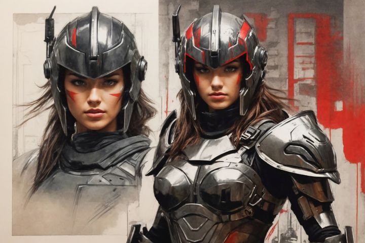 Cyborg warrior princess - Creative Digital Art - Digital Art, Fantasy ...