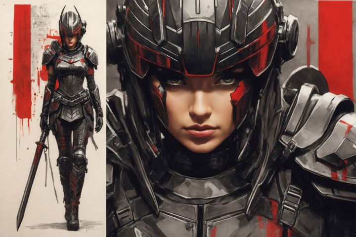 Cyborg warrior princess - Creative Digital Art - Digital Art, Fantasy ...