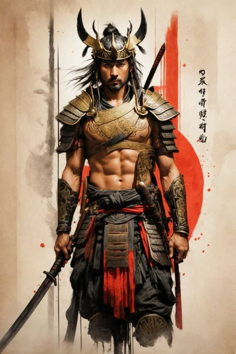 Samurai warrior - Creative Digital Art - Digital Art & AI, Ethnic, Cultural, & Tribal, Asian ...