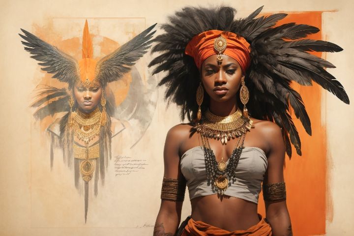 African warrior princess - Creative Digital Art - Digital Art & AI, Ethnic, Cultural, & Tribal ...