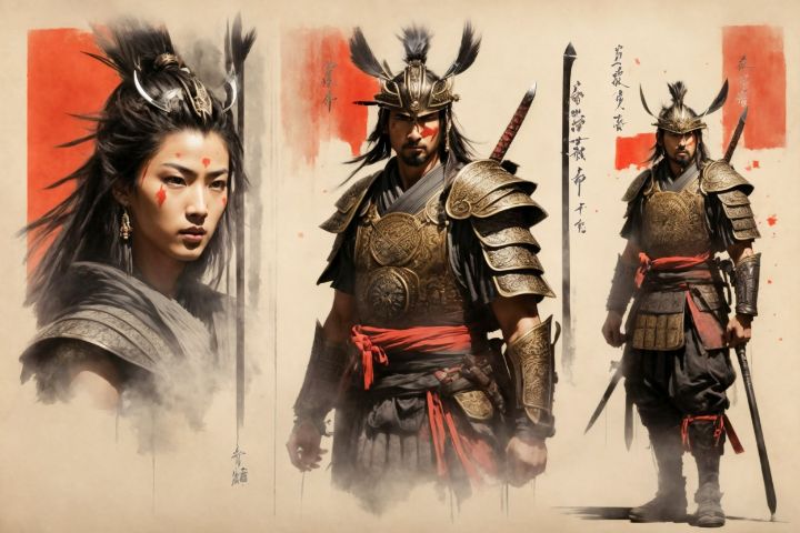 Samurai warrior - Creative Digital Art - Digital Art & AI, Ethnic ...