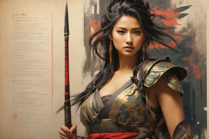 Samurai warrior princess - Creative Digital Art - Digital Art, Ethnic, Cultural, & Tribal, Asian ...