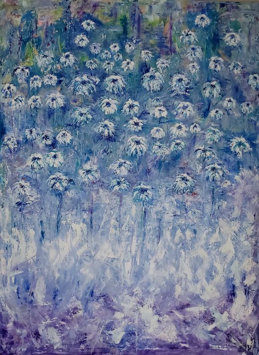 Wild Flowers - Alison Riley - Paintings & Prints, Abstract, Landscape ...