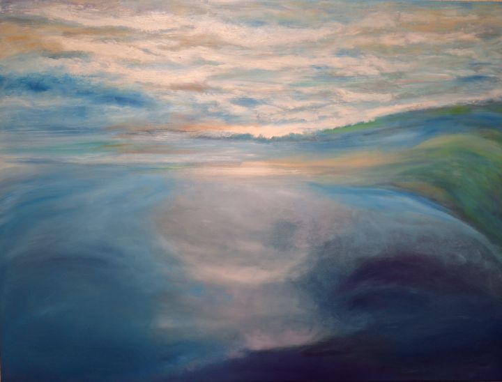 The illusion - Alison Riley - Paintings & Prints, Abstract, Landscape ...