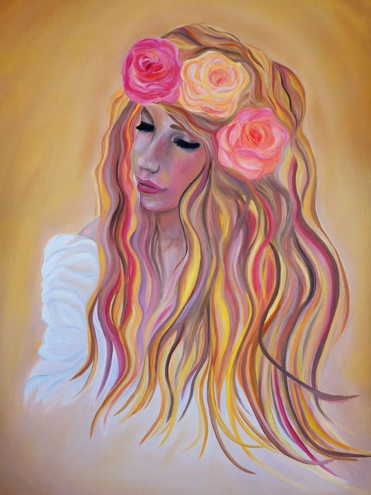 Flowers of Tears - Alison Riley - Paintings & Prints, People & Figures ...