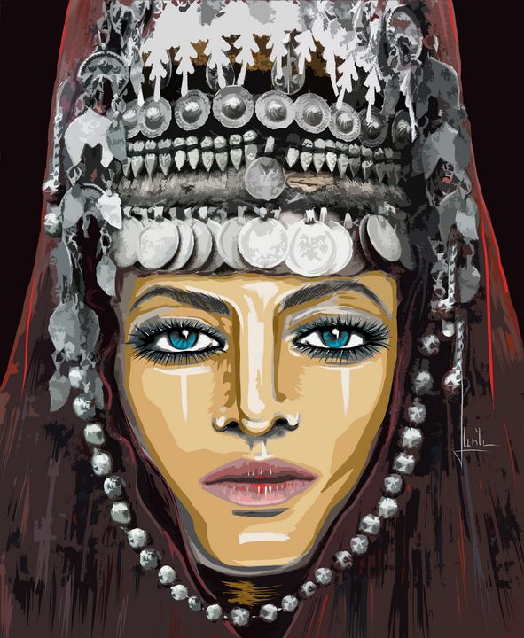 Woman in Taraz #2 - LevonArt - Digital Art, Ethnic, Cultural, & Tribal ...