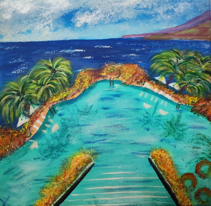Summerpool - Anna s Art's Originals (AASO).. - Paintings & Prints ...
