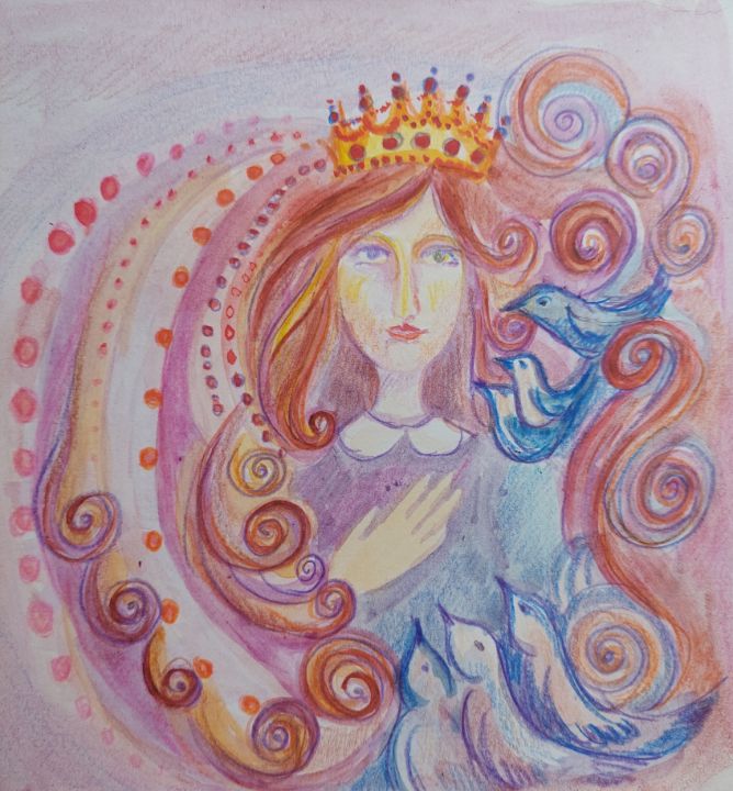 Bird Queen - Karolina Patrycja Wicha - Drawings & Illustration, Fantasy ...