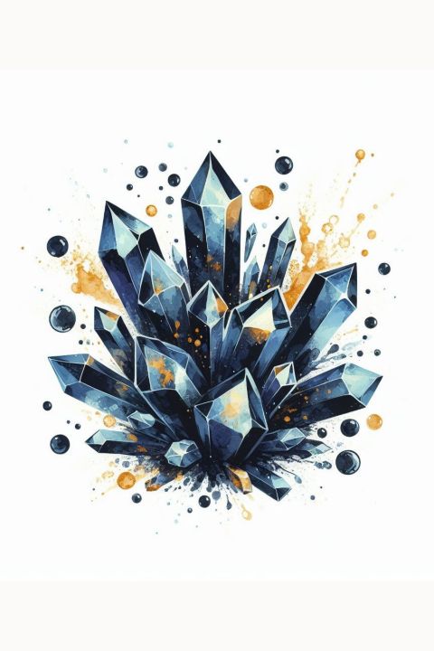 Beautiful Watercolor Crystal Artwork - AdorableArt - Digital Art & AI ...