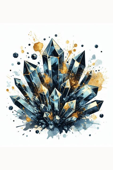 Beautiful Watercolor Crystal Artwork - AdorableArt - Digital Art & AI ...