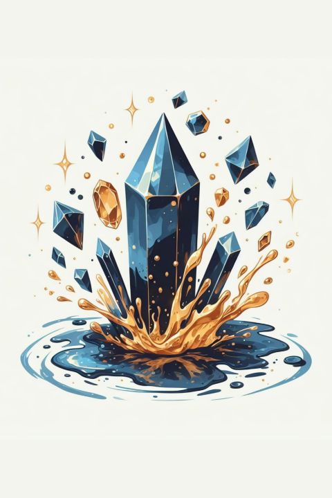 Beautiful Watercolor Crystal Artwork - AdorableArt - Digital Art & AI ...