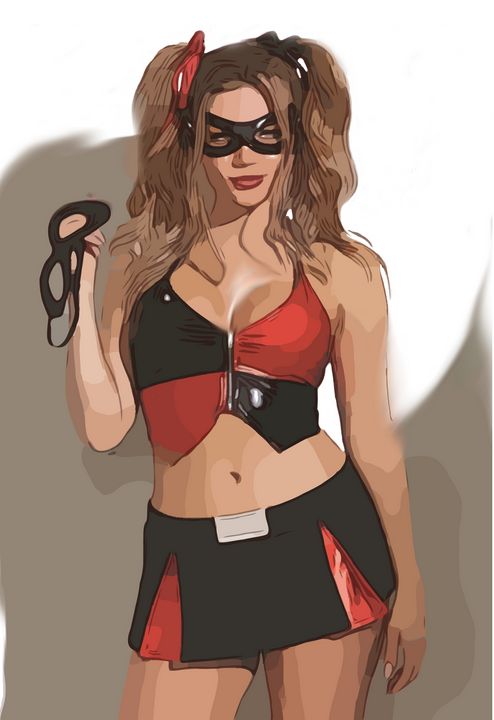 Девушка в маске - Yuriy812 - Digital Art & AI, People & Figures, Portraits, Female - ArtPal