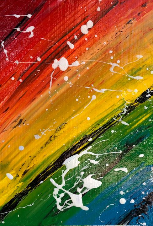 Rainbow Abstract - MunchyAngel Art - Paintings & Prints, Abstract ...