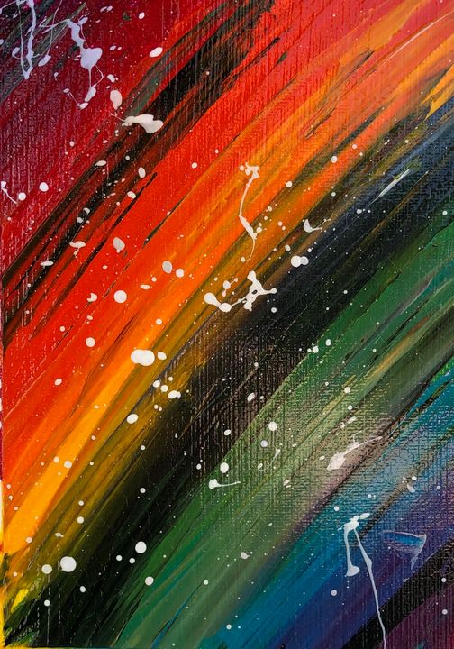 Rainbow abstract - MunchyAngel Art - Paintings & Prints, Abstract ...