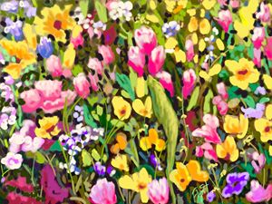 Springtime - Sheila Flynt - Digital Art & AI, Landscapes & Nature ...