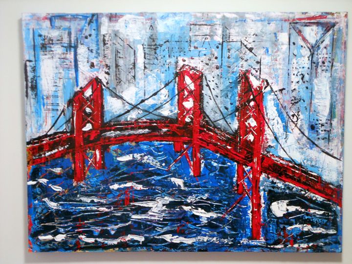 Blood in the water - David Carter - Paintings & Prints, Buildings ...