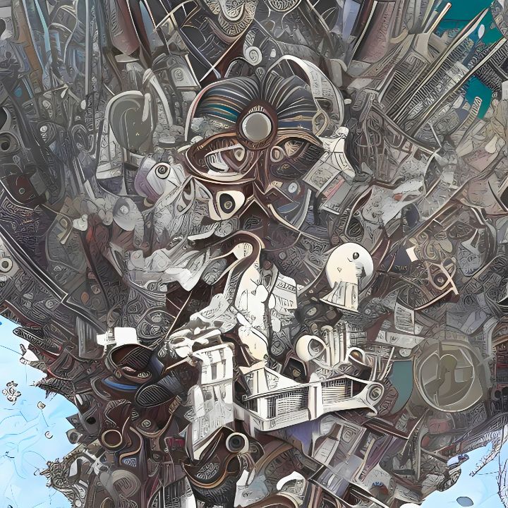 A society of stone - Jason Long - Digital Art & AI, Abstract, Irregular ...