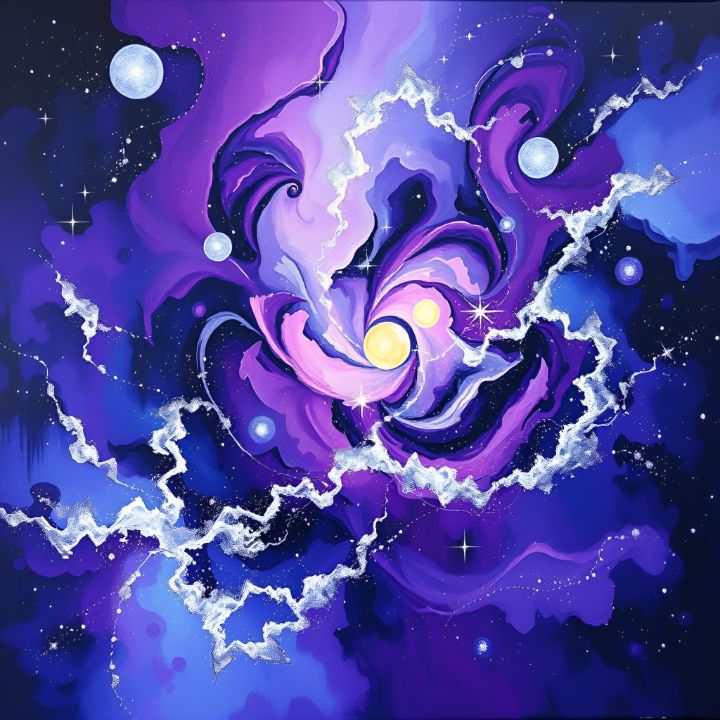Cosmic Abstract Galaxy - Amroart - Drawings & Illustration, Abstract ...