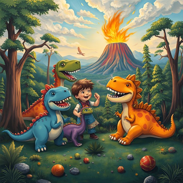 Friendly Dinosaurs - Amroart - Drawings & Illustration, Still Life ...