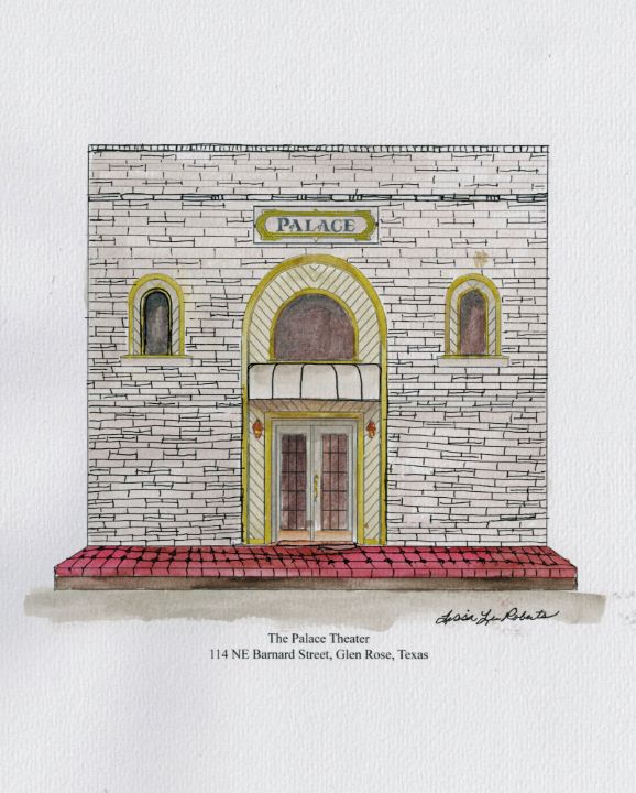 The Palace Theater, Glen Rose, TX - Art by Lissa - Digital Art & AI ...