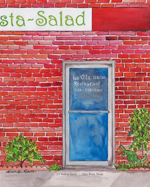 La Vita Italian Restaurant Glen Rose - Art by Lissa - Paintings ...