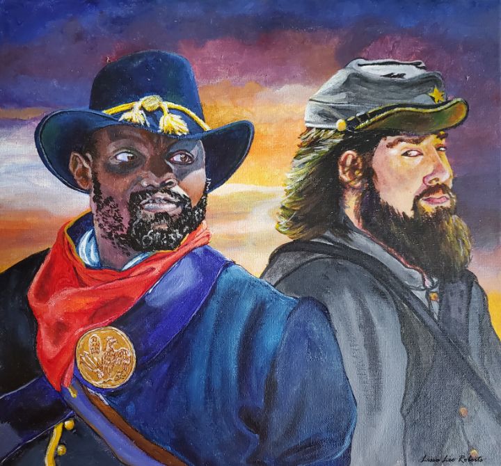 Opposites - Same Country - Art by Lissa - Paintings & Prints, People ...