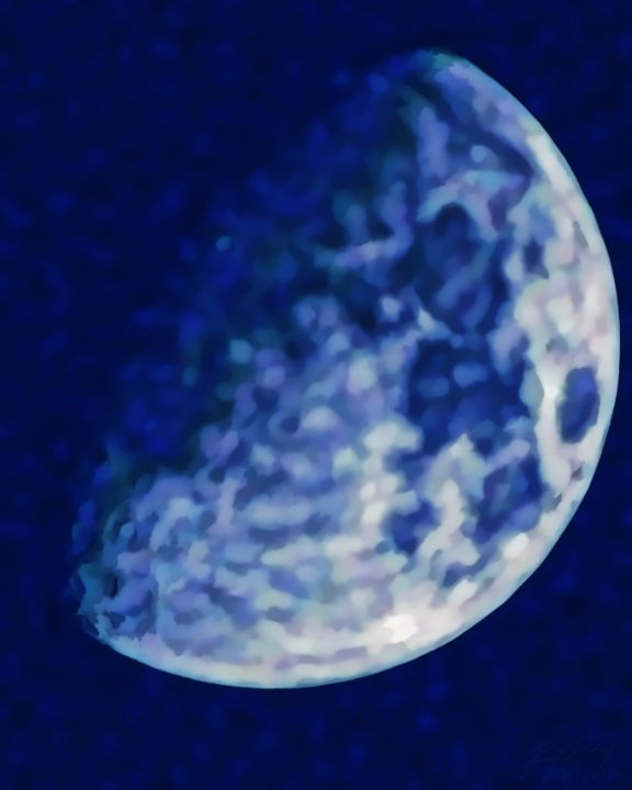 Blue Moon2 3 1 2024 - Ray LeBlanc - Digital Art & AI, Landscapes ...
