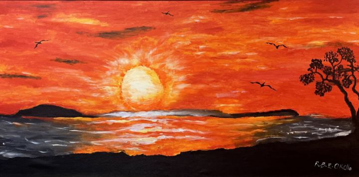 The Glorious Sunset - Baruch Art & Design Co. - Paintings & Prints ...