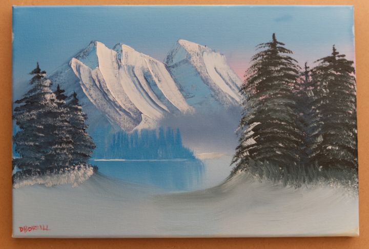 Frozen Lake - Dave's Art - Paintings & Prints, Landscapes & Nature ...