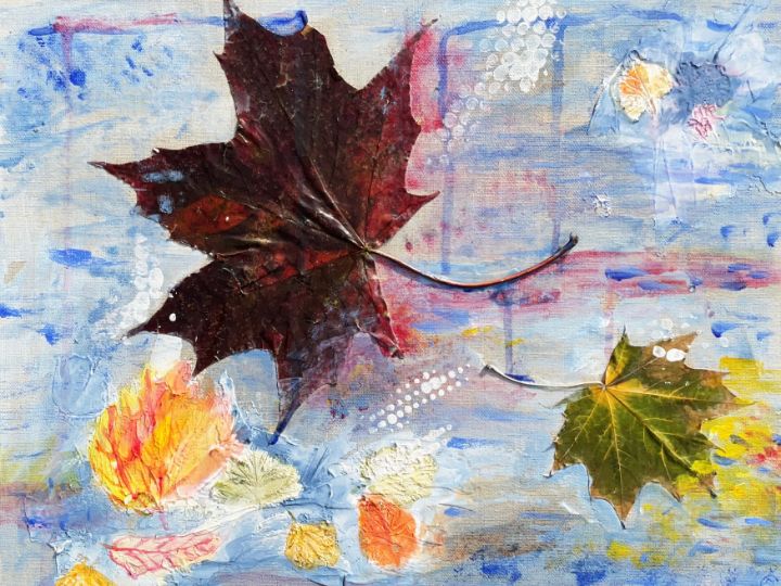 Maple dance - JUELS ART - Paintings & Prints, Abstract, Collage - ArtPal