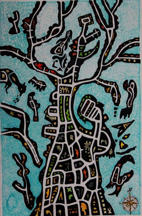 Elm Street - Shanewattmaps - Drawings & Illustration, Places & Travel ...