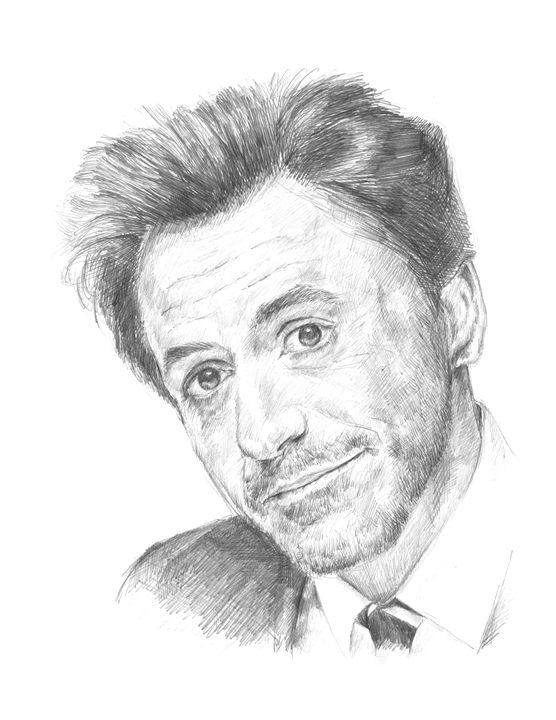 Robert Downey Jr - Famous Actors - Drawings & Illustration, People ...