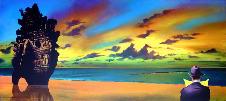 Watcher on the Beach - Prints by Geoff Greene - Paintings & Prints ...