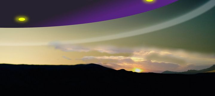 Saucer Painting #4 - Prints by Geoff Greene - Paintings & Prints ...